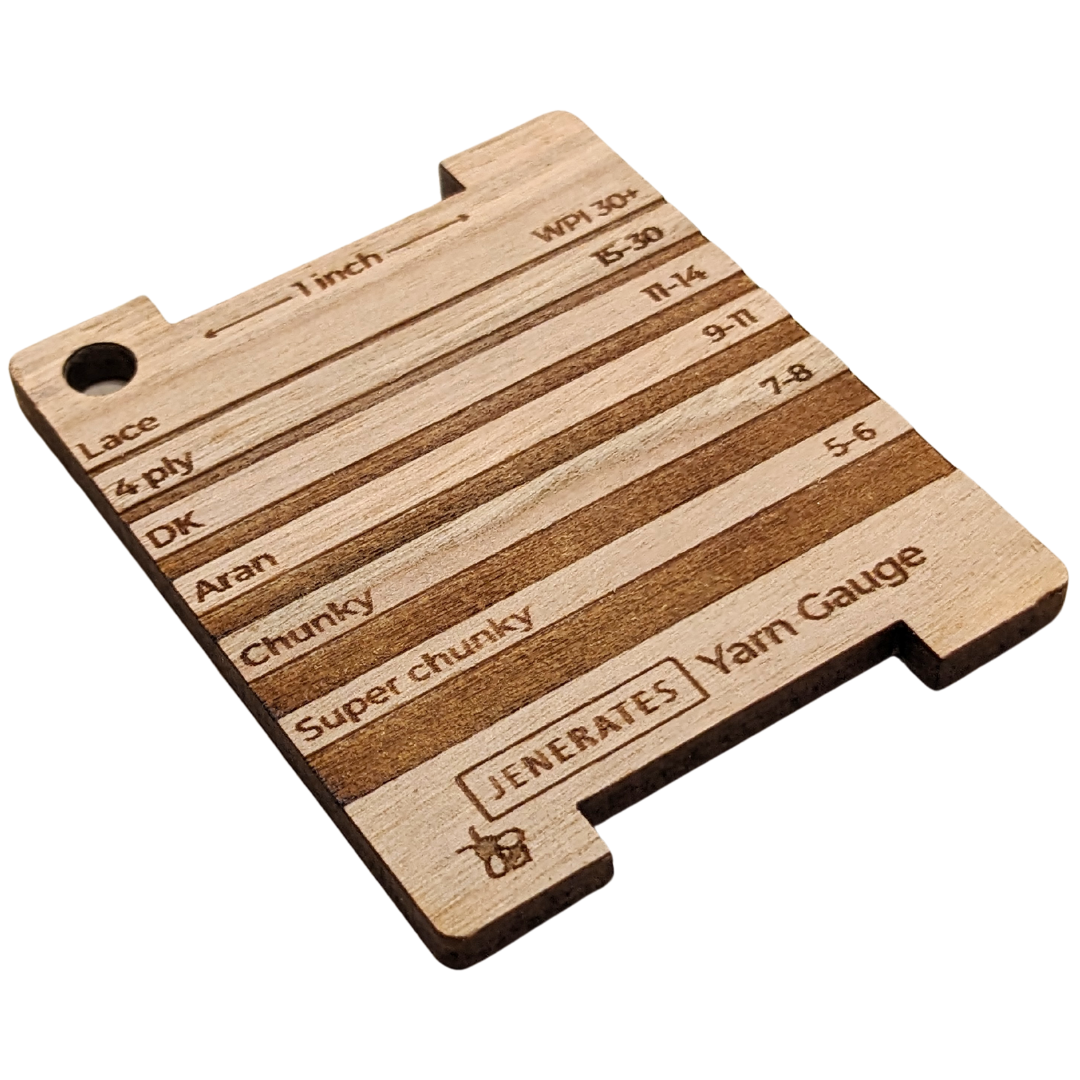 Jenerates Yarn Gauge for measuring warps per inch – Bawn Textiles