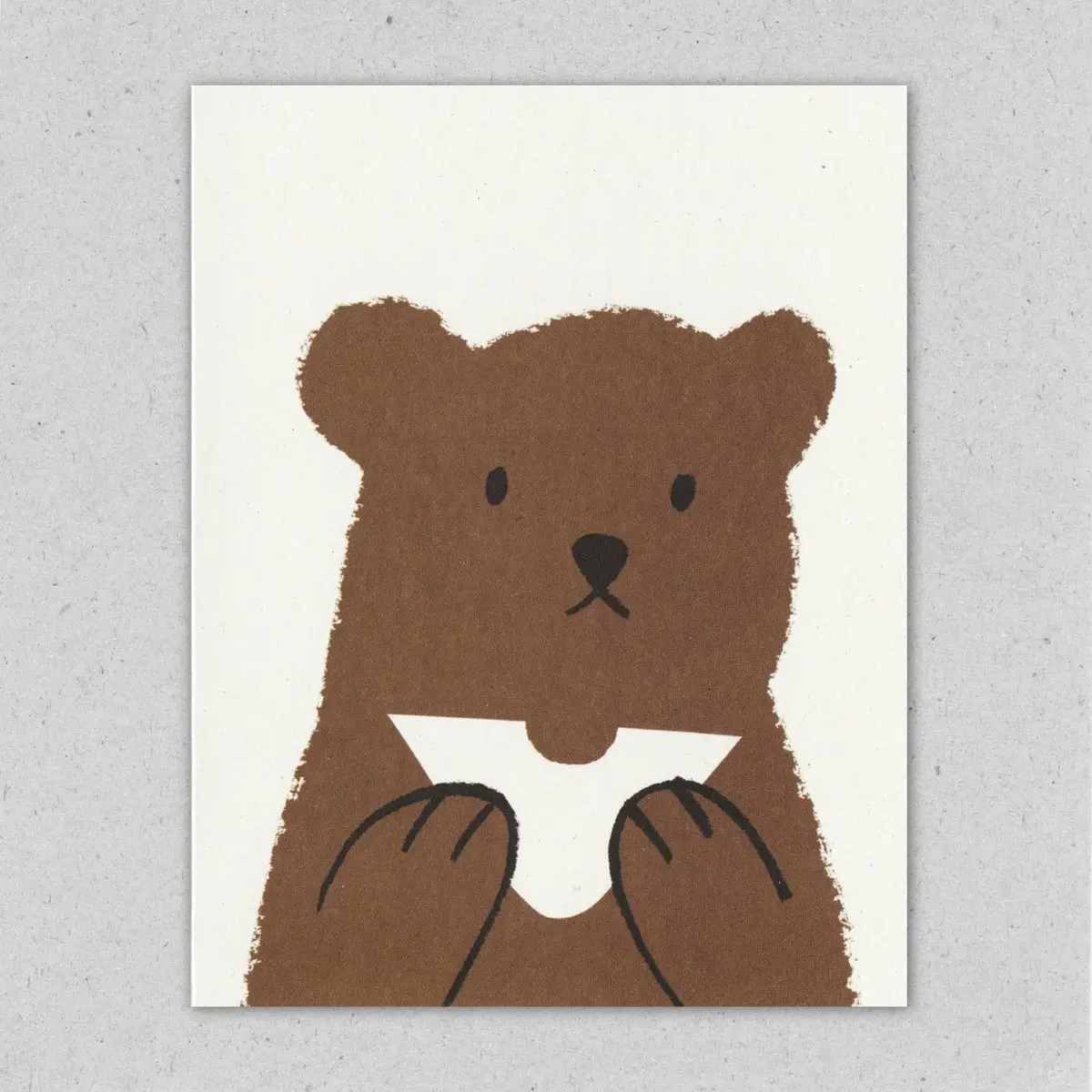 Butty Bear Mini Card – Bawn Textiles